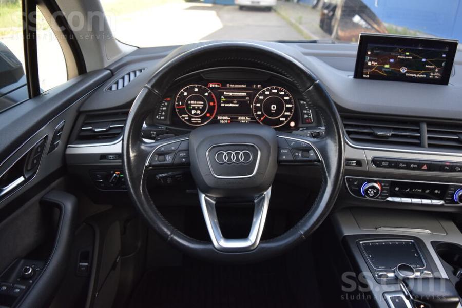 Grey Audi Q7 2017 in Riga, with an engine capacity of 3.00 L and mileage of 351 thousand km for 19000 €, photo 12 on AUTOMOTO.COM.LV