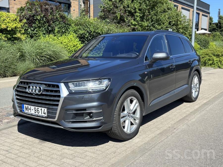 Grey Audi Q7 2017 in Riga, with an engine capacity of 3.00 L and mileage of 276 thousand km for 21450 €, photo 8 on AUTOMOTO.COM.LV