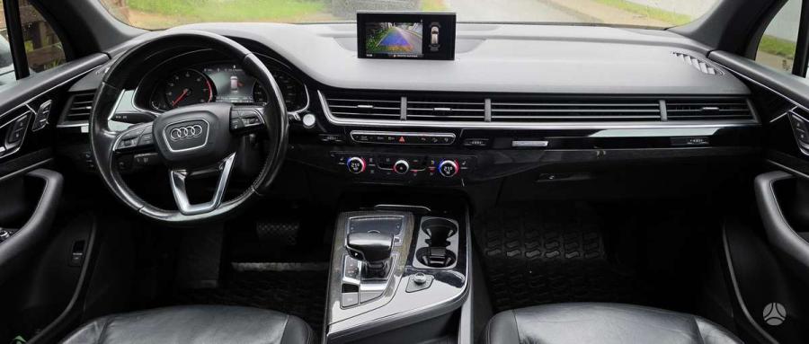 Grey Audi Q7 2017 in Vilnius, with an engine capacity of 3.00 L and mileage of 300 thousand km for 13200 €, photo 10 on AUTOMOTO.COM.LV