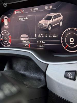 Grey Audi Q7 2017 in Vilnius, with an engine capacity of 2.97 L and mileage of 153 thousand km for 27000 €, photo 16 on AUTOMOTO.COM.LV