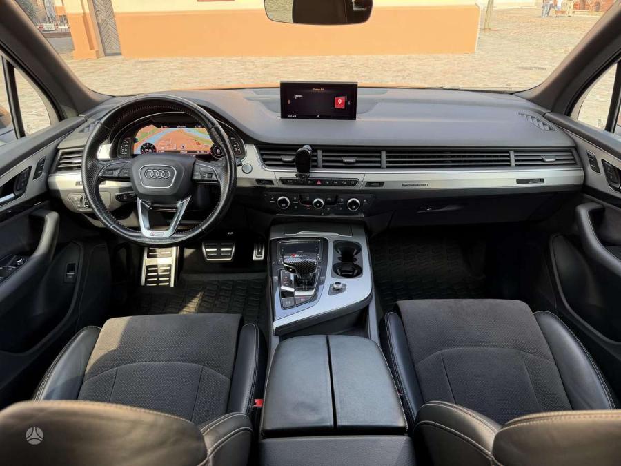 Grey Audi Q7 2017 in Kaunas, with an engine capacity of 2.97 L and mileage of 270 thousand km for 26500 €, photo 15 on AUTOMOTO.COM.LV