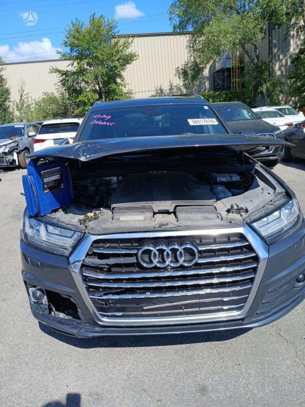Grey Audi Q7 2017 in Vilnius, with an engine capacity of 3.00 L and mileage of 170 thousand km for 10200 €, photo 6 on AUTOMOTO.COM.LV