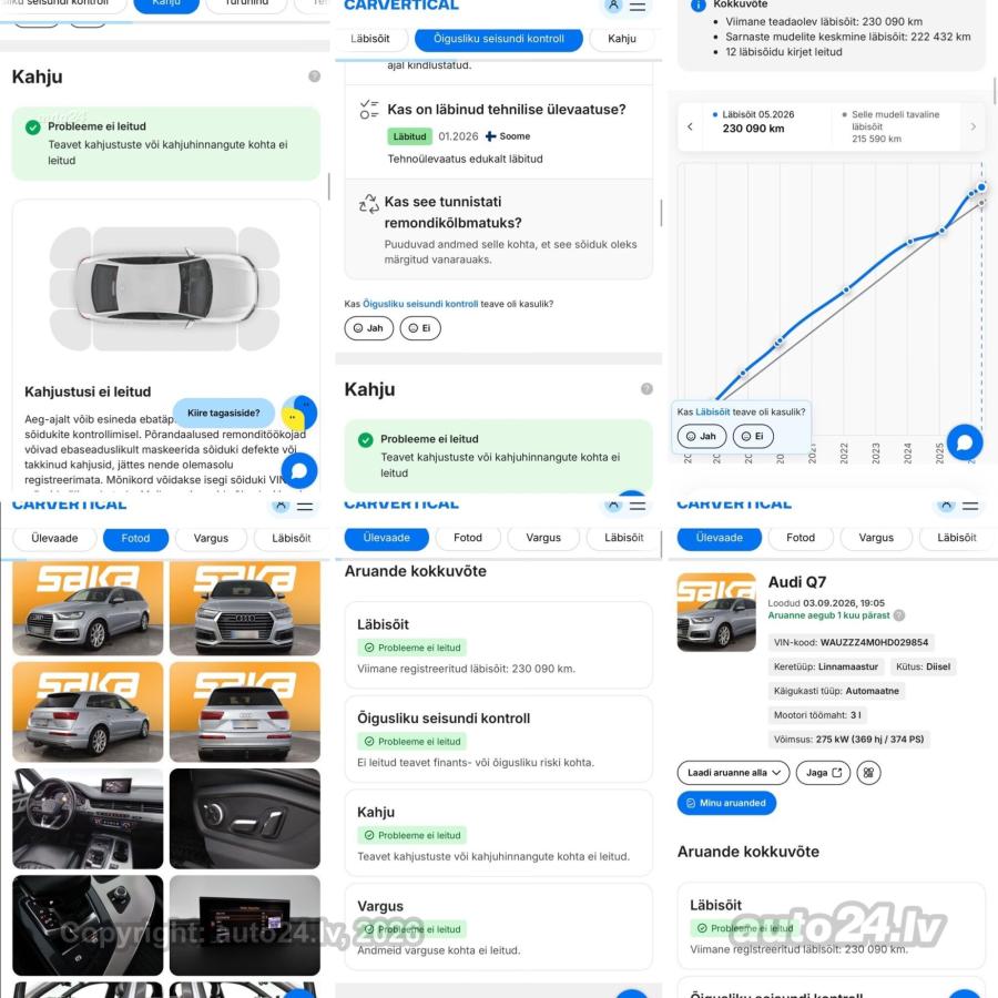 Серый Ауди Ку 7 2017 в Таллин, объемом двигателя 3.00 л и пробегом 243 тыс. км за 18990 €, фото 31 на AUTOMOTO.COM.LV