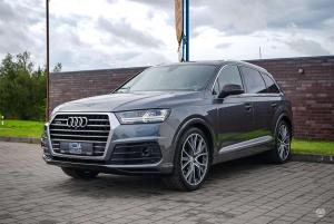 Grey Audi Q7 2017 in Marijampole, with an engine capacity of 2.97 L and mileage of 263 thousand km for 25950 €, photo 4 on AUTOMOTO.COM.LV