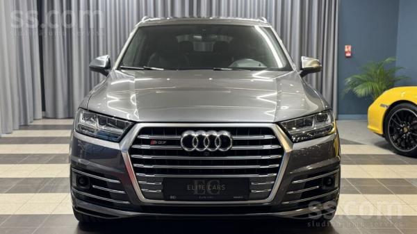 Grey Audi Q7 2018 in Riga, with an engine capacity of 4.00 L and mileage of 178 thousand km for 36990 €, photo 2 on AUTOMOTO.COM.LV