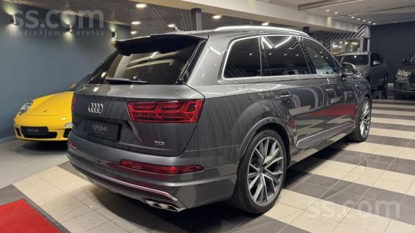 Grey Audi Q7 2018 in Riga, with an engine capacity of 4.00 L and mileage of 178 thousand km for 36990 €, photo 5 on AUTOMOTO.COM.LV
