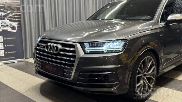 Grey Audi Q7 2018 in Riga, with an engine capacity of 4.00 L and mileage of 178 thousand km for 36990 €, photo 8 on AUTOMOTO.COM.LV