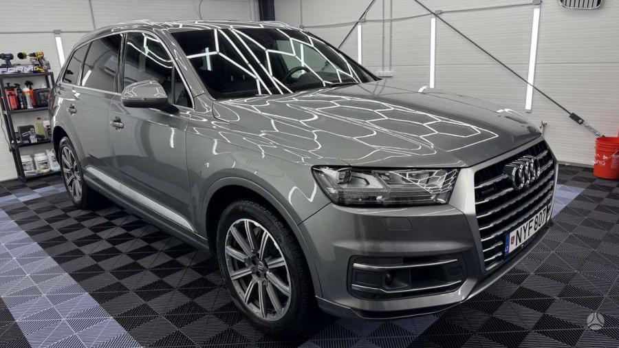 Pelēks Audi Q7 2018 Viļņa, ar dzinēja tilpumu 3.00 L un nobraukumu 106 tūkst. km par 24500 €, foto 6 vietnē AUTOMOTO.COM.LV