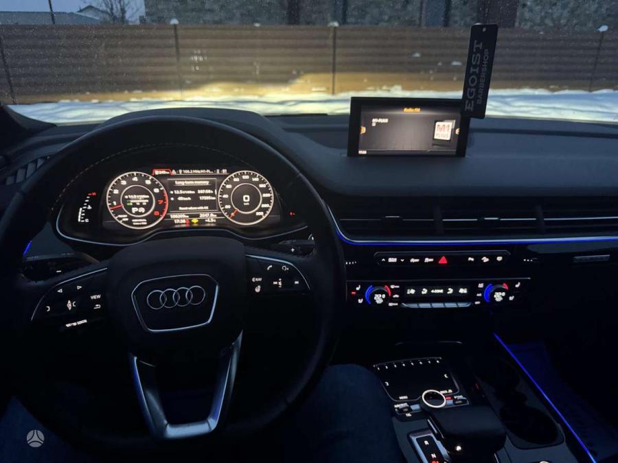 Pelēks Audi Q7 2018 Viļņa, ar dzinēja tilpumu 3.00 L un nobraukumu 106 tūkst. km par 24500 €, foto 10 vietnē AUTOMOTO.COM.LV
