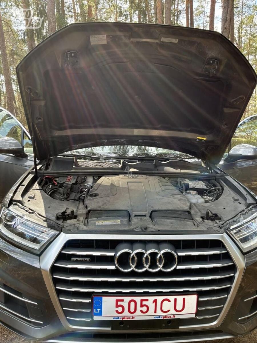 Grey Audi Q7 2018 in Alytus, with an engine capacity of 3.00 L and mileage of 178 thousand km for 19800 €, photo 17 on AUTOMOTO.COM.LV