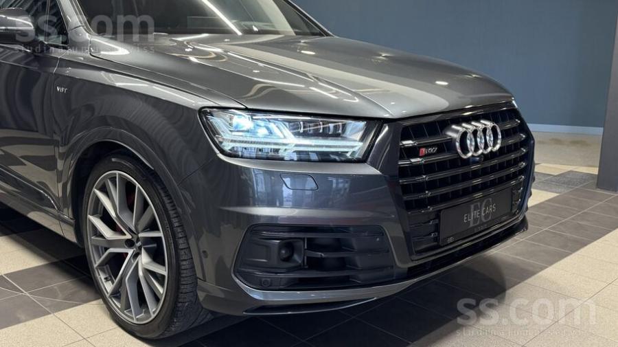 Grey Audi Q7 2018 in Riga, with an engine capacity of 4.00 L and mileage of 169 thousand km for 32990 €, photo 9 on AUTOMOTO.COM.LV