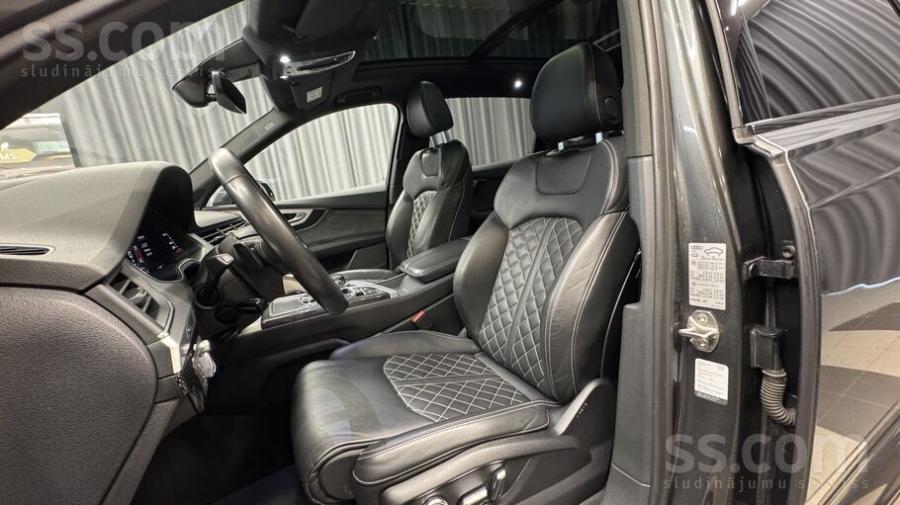Grey Audi Q7 2018 in Riga, with an engine capacity of 4.00 L and mileage of 169 thousand km for 32990 €, photo 23 on AUTOMOTO.COM.LV
