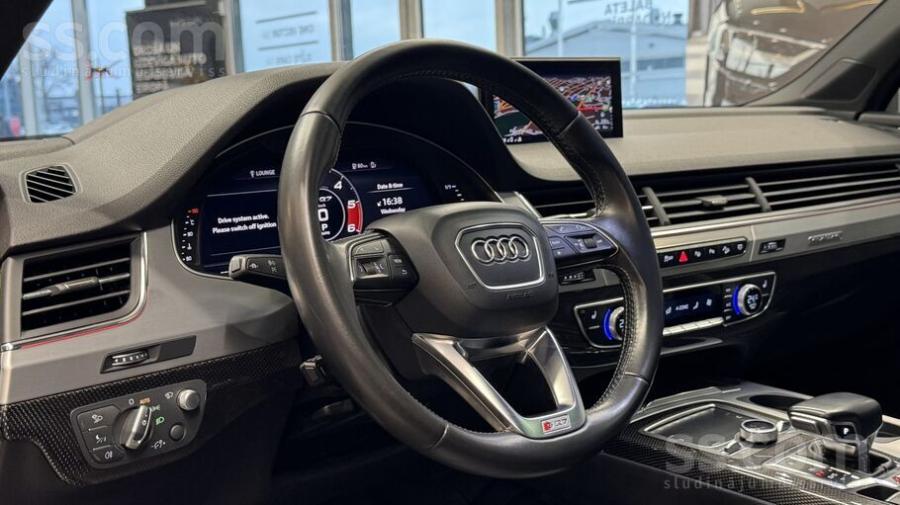 Grey Audi Q7 2018 in Riga, with an engine capacity of 4.00 L and mileage of 169 thousand km for 32990 €, photo 24 on AUTOMOTO.COM.LV