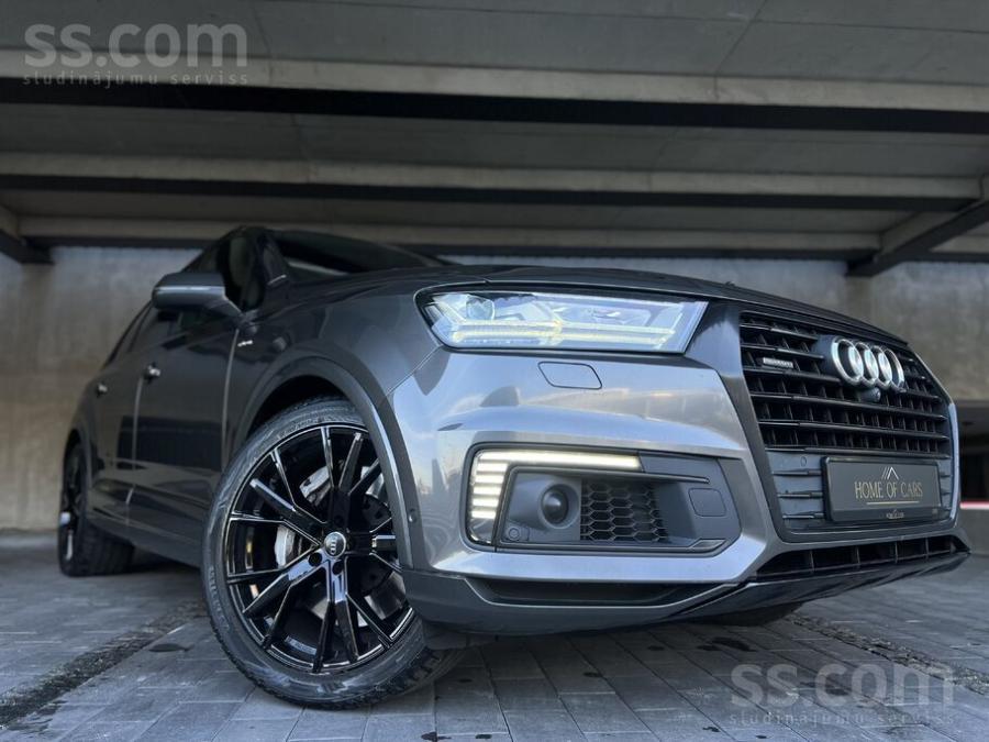Grey Audi Q7 2018 in Riga, with an engine capacity of 3.00 L and mileage of 280 thousand km for 29990 €, photo 6 on AUTOMOTO.COM.LV