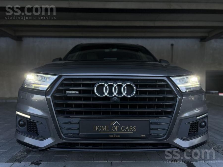 Grey Audi Q7 2018 in Riga, with an engine capacity of 3.00 L and mileage of 280 thousand km for 29990 €, photo 10 on AUTOMOTO.COM.LV