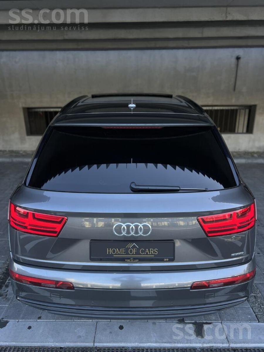 Grey Audi Q7 2018 in Riga, with an engine capacity of 3.00 L and mileage of 280 thousand km for 29990 €, photo 12 on AUTOMOTO.COM.LV