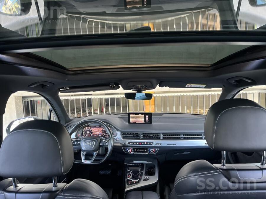 Grey Audi Q7 2018 in Riga, with an engine capacity of 3.00 L and mileage of 280 thousand km for 29990 €, photo 28 on AUTOMOTO.COM.LV