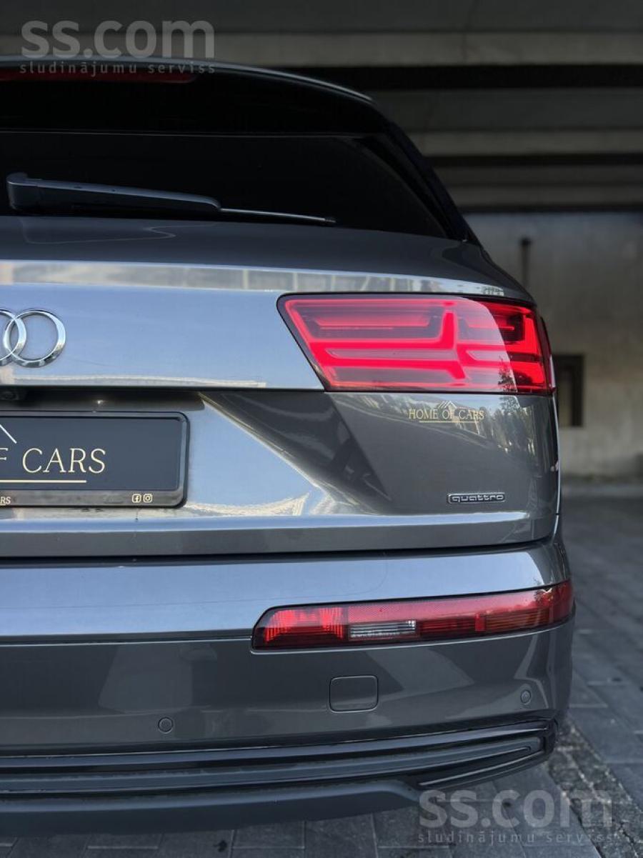 Grey Audi Q7 2018 in Riga, with an engine capacity of 3.00 L and mileage of 280 thousand km for 29990 €, photo 33 on AUTOMOTO.COM.LV