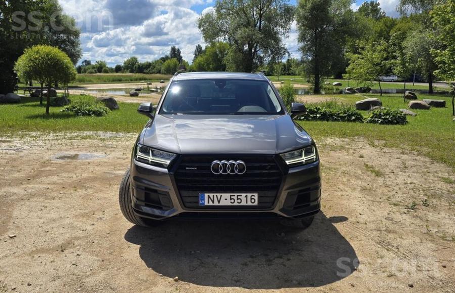 Pelēks Audi Q7 2018 Rīga, ar dzinēja tilpumu 3.00 L un nobraukumu 127 tūkst. km par 29500 €, foto 1 vietnē AUTOMOTO.COM.LV