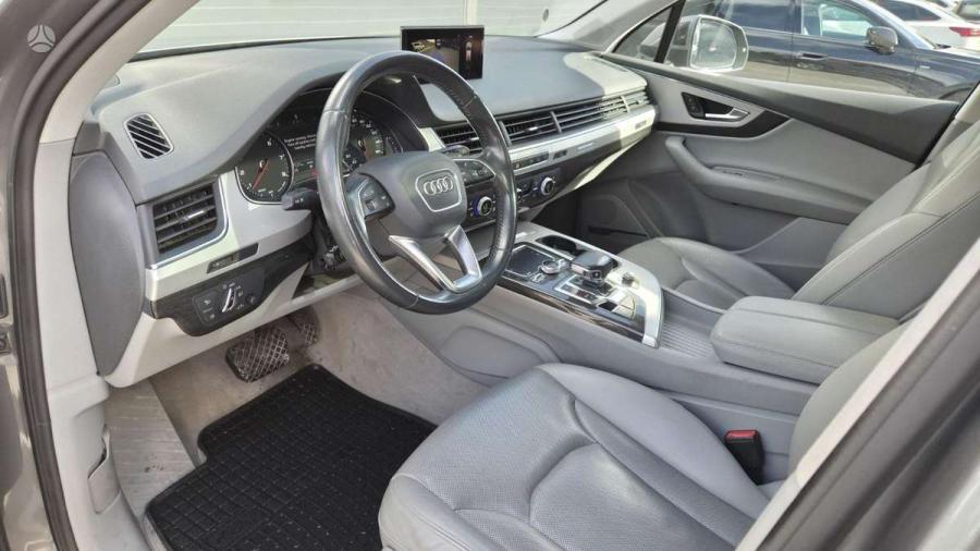 Grey Audi Q7 2018 in Klaipeda, with an engine capacity of 2.00 L and mileage of 177 thousand km for 18600 €, photo 12 on AUTOMOTO.COM.LV