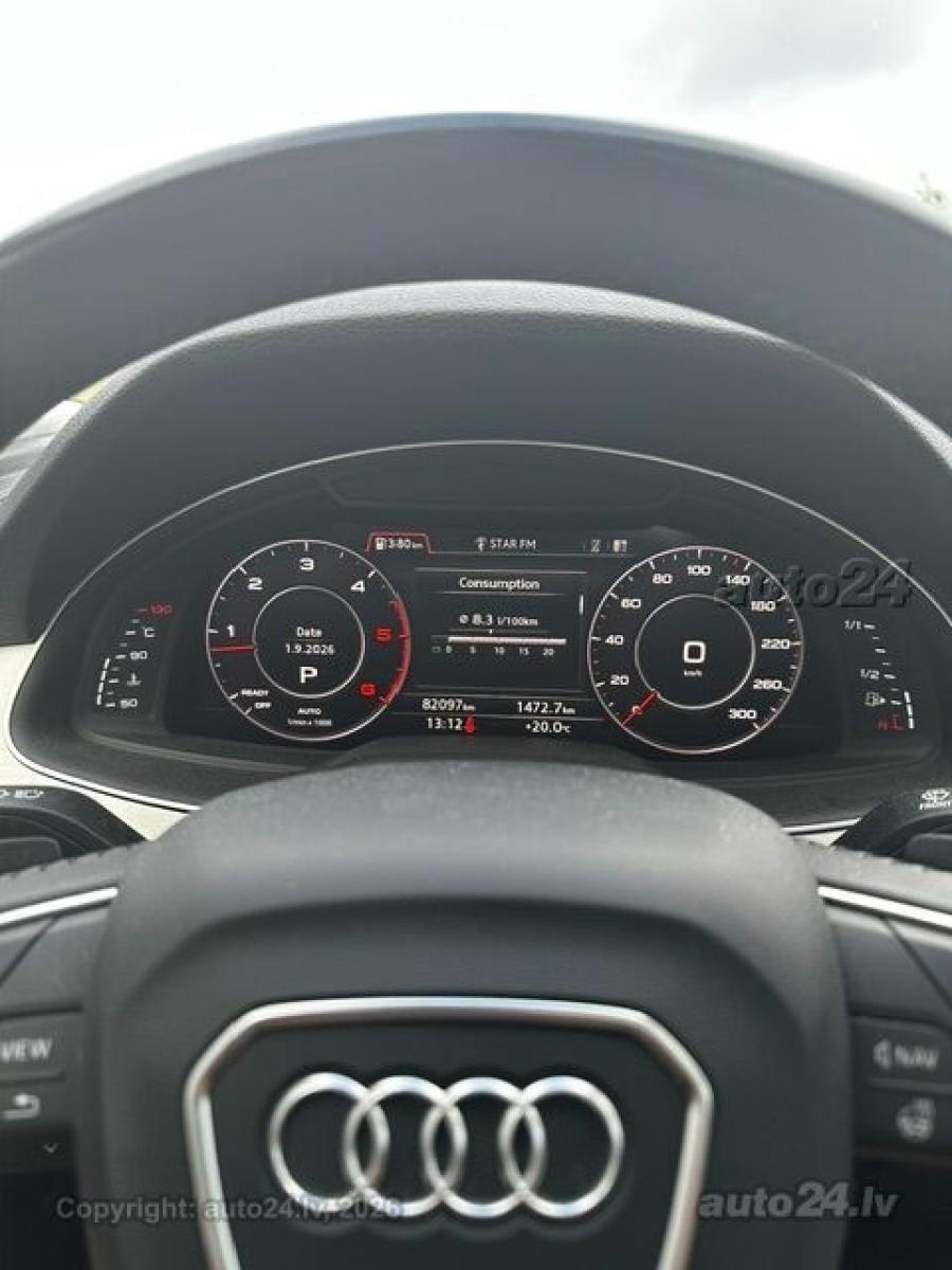 Grey Audi Q7 2018 in Tallinn, with an engine capacity of 3.00 L and mileage of 82 thousand km for 49476 €, photo 16 on AUTOMOTO.COM.LV