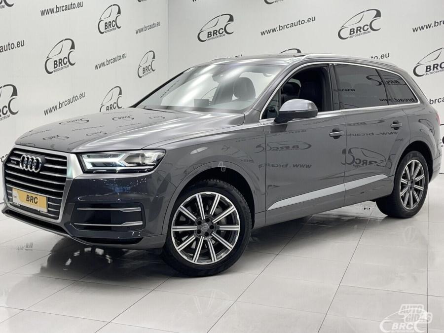 Grey Audi Q7 2019 in Avizieniai, with an engine capacity of 2.00 L and mileage of 98 thousand km for 19900 €, photo 1 on AUTOMOTO.COM.LV