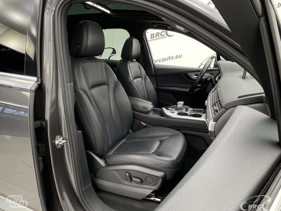 Grey Audi Q7 2019 in Avizieniai, with an engine capacity of 2.00 L and mileage of 98 thousand km for 19900 €, photo 7 on AUTOMOTO.COM.LV