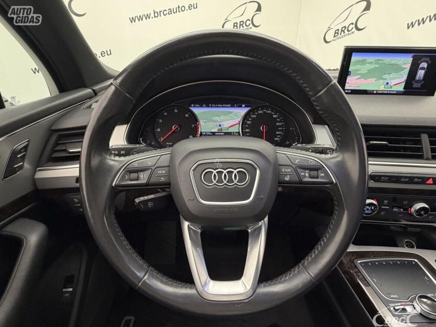 Grey Audi Q7 2019 in Avizieniai, with an engine capacity of 2.00 L and mileage of 98 thousand km for 21900 €, photo 32 on AUTOMOTO.COM.LV