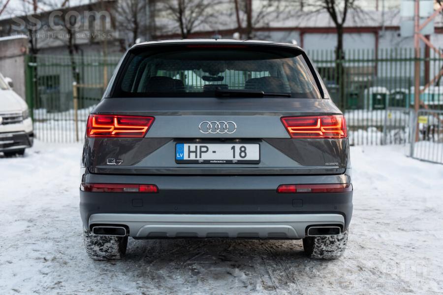 Grey Audi Q7 2019 in Riga, with an engine capacity of 3.00 L and mileage of 260 thousand km for 20490 €, photo 7 on AUTOMOTO.COM.LV