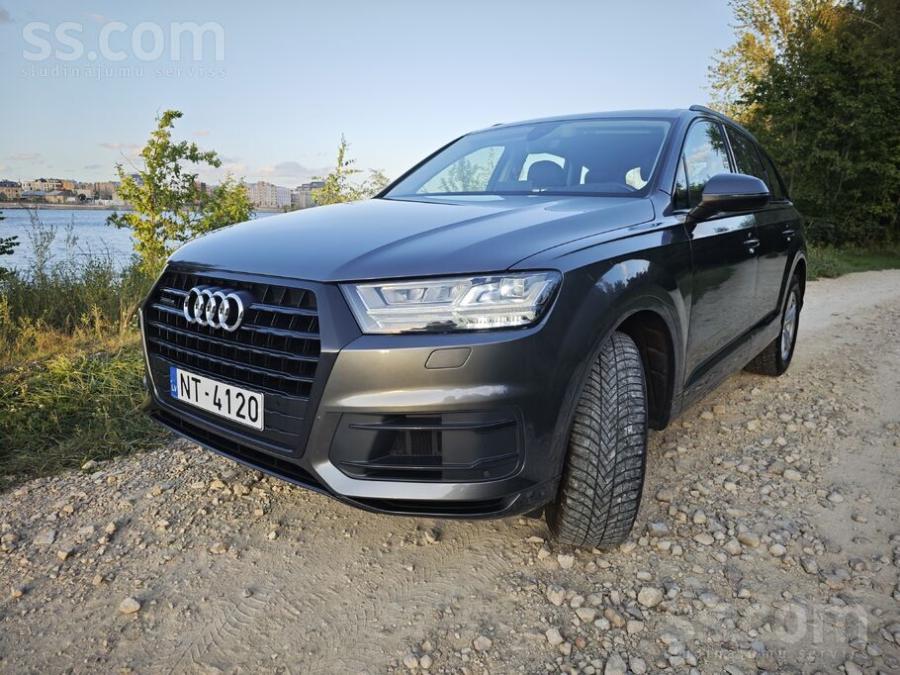 Grey Audi Q7 2019 in Riga, with an engine capacity of 3.00 L and mileage of 85 thousand km for 42800 €, photo 3 on AUTOMOTO.COM.LV