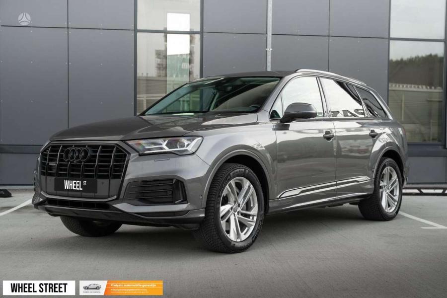 Grey Audi Q7 2020 in Vilnius, with an engine capacity of 1.98 L and mileage of 109 thousand km for 32500 €, photo 1 on AUTOMOTO.COM.LV