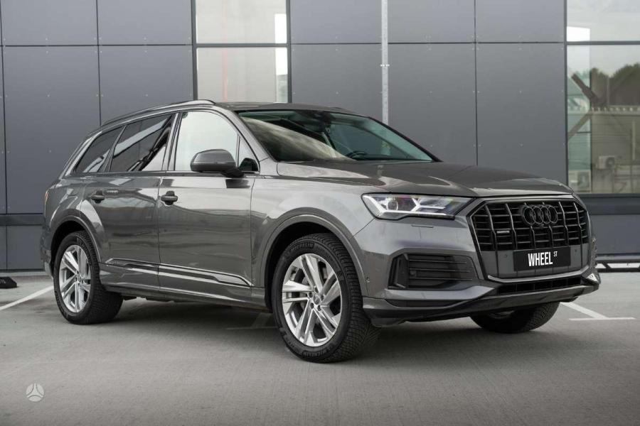Grey Audi Q7 2020 in Vilnius, with an engine capacity of 1.98 L and mileage of 109 thousand km for 32500 €, photo 8 on AUTOMOTO.COM.LV