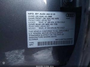 Pelēks Audi Q7 2020 Viļņa, ar dzinēja tilpumu 3.00 L un nobraukumu 159 tūkst. km par 23500 €, foto 19 vietnē AUTOMOTO.COM.LV