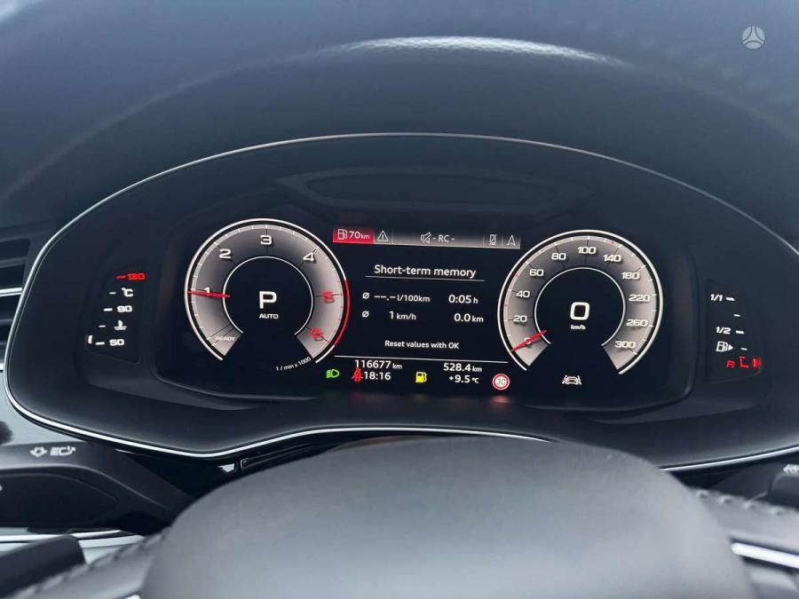 Pelēks Audi Q7 2020 Viļņa, ar dzinēja tilpumu 2.97 L un nobraukumu 116 tūkst. km par 39700 €, foto 15 vietnē AUTOMOTO.COM.LV