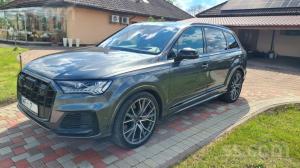 Grey Audi Q7 2021 in Kuldiga, with an engine capacity of 4.00 L and mileage of 68 thousand km for 69500 €, photo  on AUTOMOTO.COM.LV