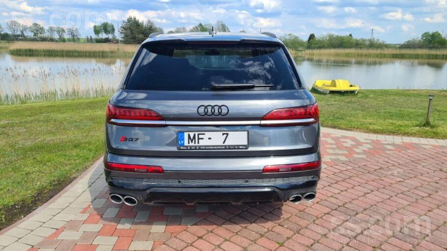 Grey Audi Q7 2021 in Kuldiga, with an engine capacity of 4.00 L and mileage of 68 thousand km for 69500 €, photo 4 on AUTOMOTO.COM.LV