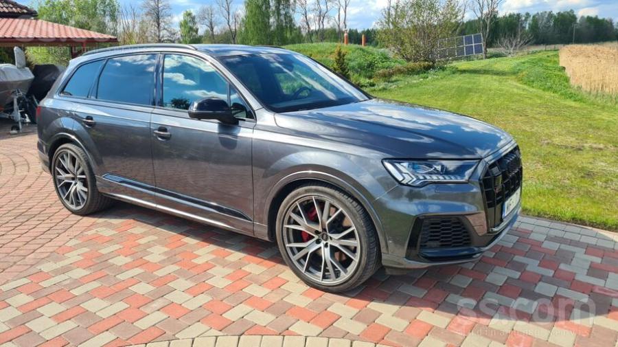 Grey Audi Q7 2021 in Kuldiga, with an engine capacity of 4.00 L and mileage of 68 thousand km for 69500 €, photo 6 on AUTOMOTO.COM.LV