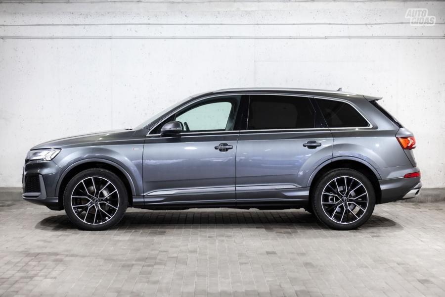 Grey Audi Q7 2021 in Vilnius, with an engine capacity of 3.00 L and mileage of 95 thousand km for 41994 €, photo 5 on AUTOMOTO.COM.LV