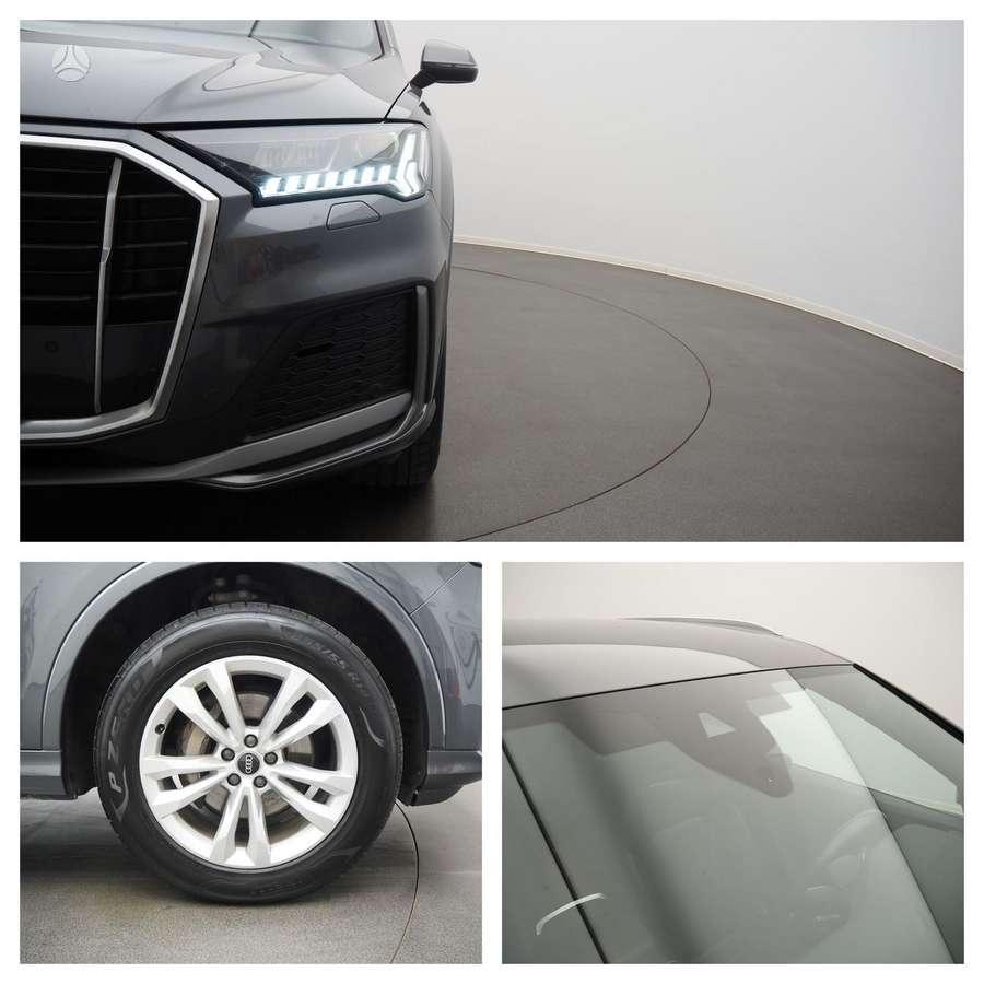 Grey Audi Q7 2021 in Vilnius, with an engine capacity of 2.97 L and mileage of 116 thousand km for 42500 €, photo 6 on AUTOMOTO.COM.LV