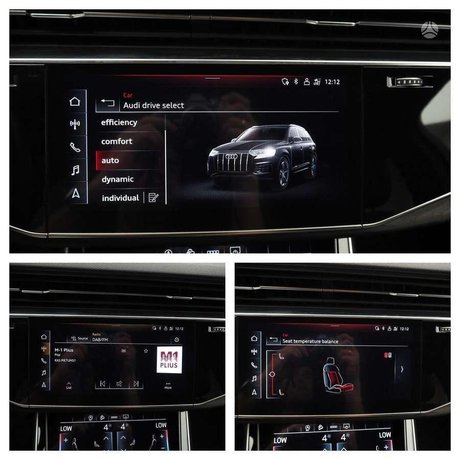 Grey Audi Q7 2021 in Vilnius, with an engine capacity of 2.97 L and mileage of 116 thousand km for 42500 €, photo 21 on AUTOMOTO.COM.LV