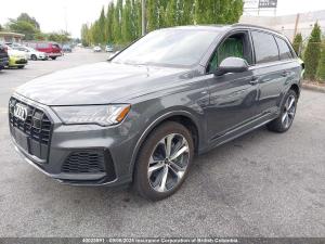 Grey Audi Q7 2022 in Alytus, with an engine capacity of 3.00 L and mileage of 54 thousand km for 35900 €, photo 3 on AUTOMOTO.COM.LV