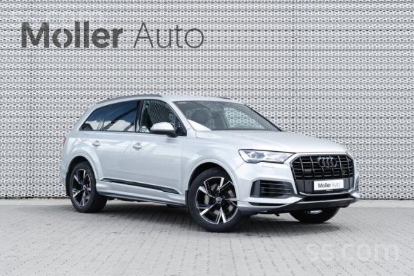 Grey Audi Q7 2022 in Riga, with an engine capacity of 3.00 L and mileage of 61 thousand km for 35650 €, photo 2 on AUTOMOTO.COM.LV
