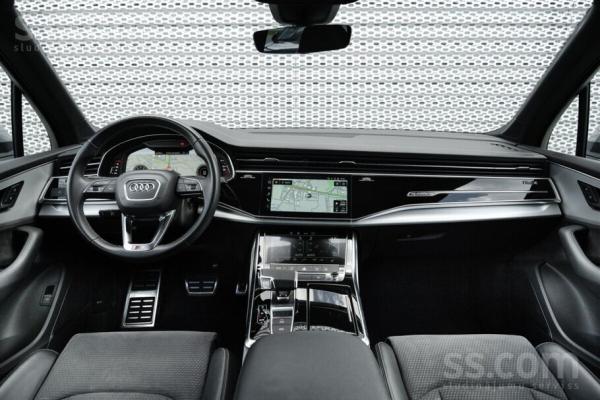 Grey Audi Q7 2022 in Riga, with an engine capacity of 3.00 L and mileage of 61 thousand km for 35650 €, photo 6 on AUTOMOTO.COM.LV