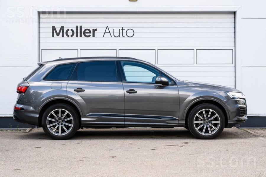 Grey Audi Q7 2022 in Riga, with an engine capacity of 3.00 L and mileage of 79 thousand km for 39950 €, photo 6 on AUTOMOTO.COM.LV