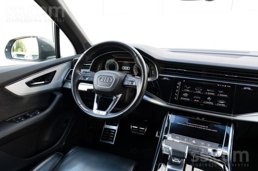 Grey Audi Q7 2022 in Riga, with an engine capacity of 3.00 L and mileage of 79 thousand km for 39950 €, photo 9 on AUTOMOTO.COM.LV