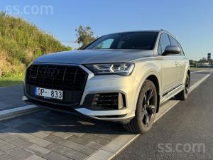 Grey Audi Q7 2022 in Riga, with an engine capacity of 3.00 L and mileage of 61 thousand km for 41000 €, photo 5 on AUTOMOTO.COM.LV