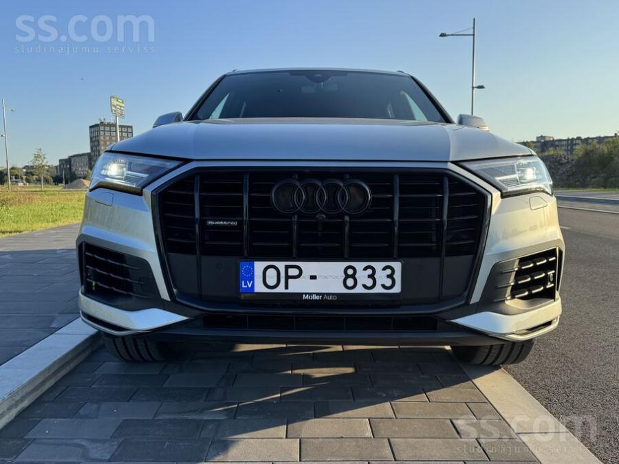 Grey Audi Q7 2022 in Riga, with an engine capacity of 3.00 L and mileage of 61 thousand km for 41000 €, photo 7 on AUTOMOTO.COM.LV
