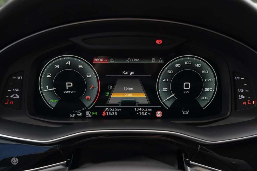 Grey Audi Q7 2022 in Vilnius, with an engine capacity of 3.00 L and mileage of 100 thousand km for 60000 €, photo 31 on AUTOMOTO.COM.LV