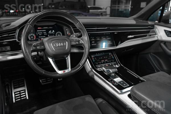 Grey Audi Q7 2022 in Riga, with an engine capacity of 3.00 L and mileage of 80 thousand km for 43000 €, photo 10 on AUTOMOTO.COM.LV