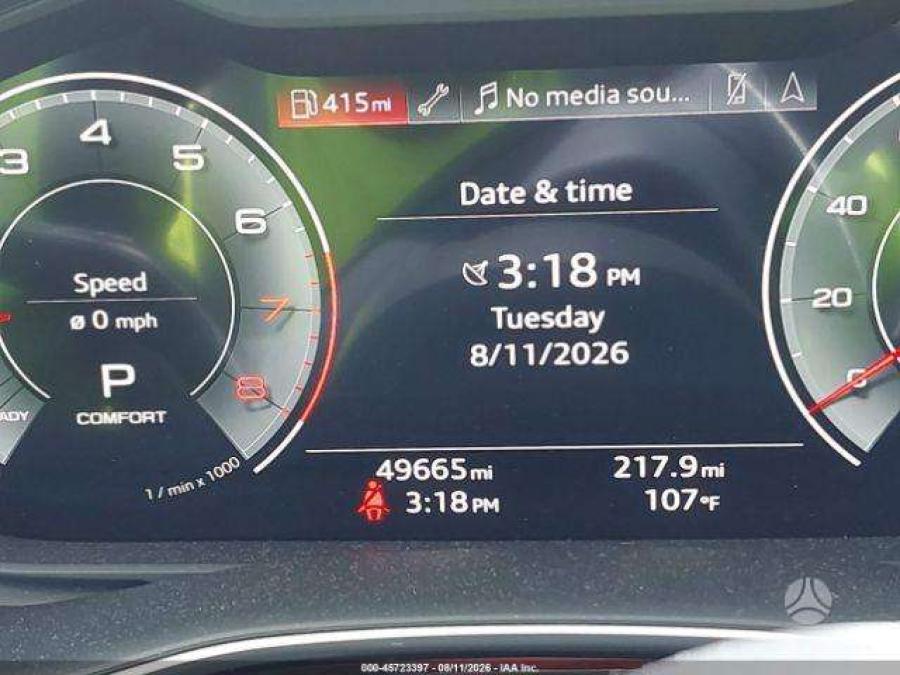 Серый Ауди Ку 7 2022 в Клайпеда, объемом двигателя 3.00 л и пробегом 80 тыс. км за 16000 €, фото 11 на AUTOMOTO.COM.LV